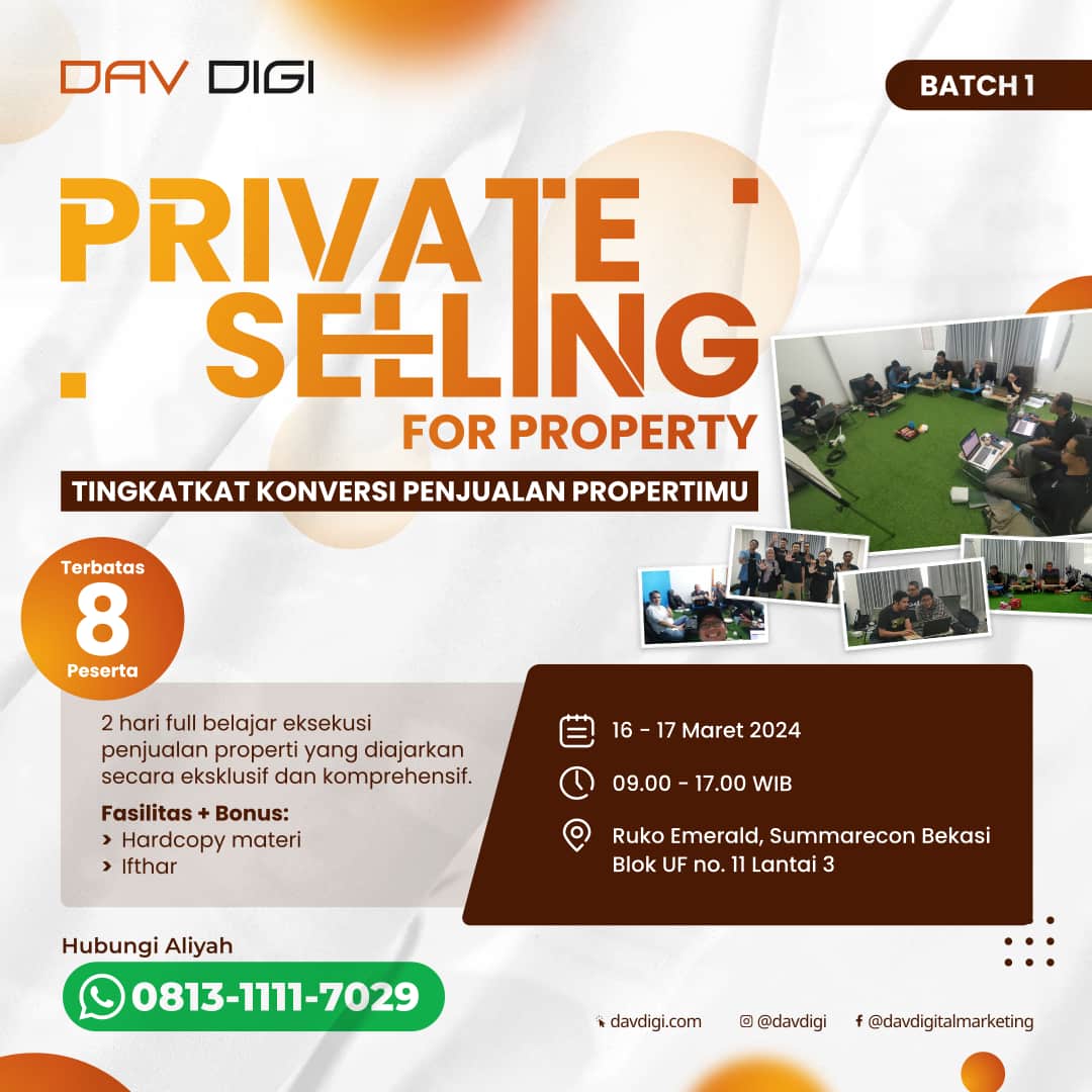 Kelas Digital Marketing Properti - DAVDIGI